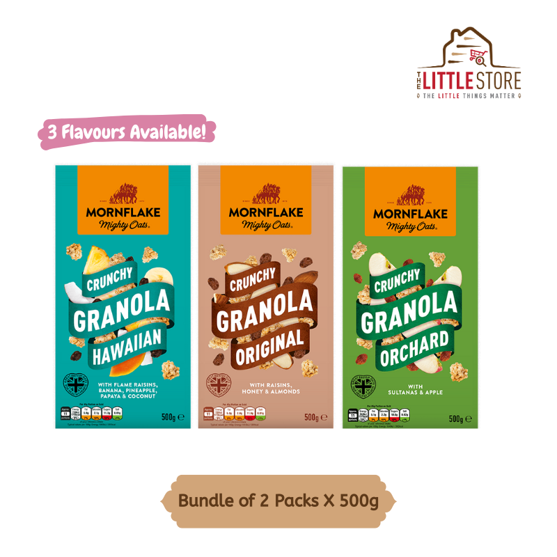 Mornflake Crunchy Granola Original / Hawaiian / Orchard 500gm [Bundle ...